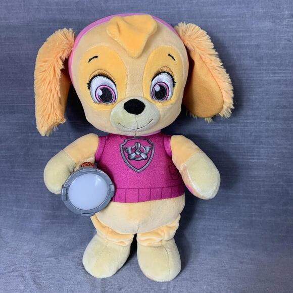 Toys | Paw Patrol Snuggle Up Skye Plush Flashlight Light Up Talking ...